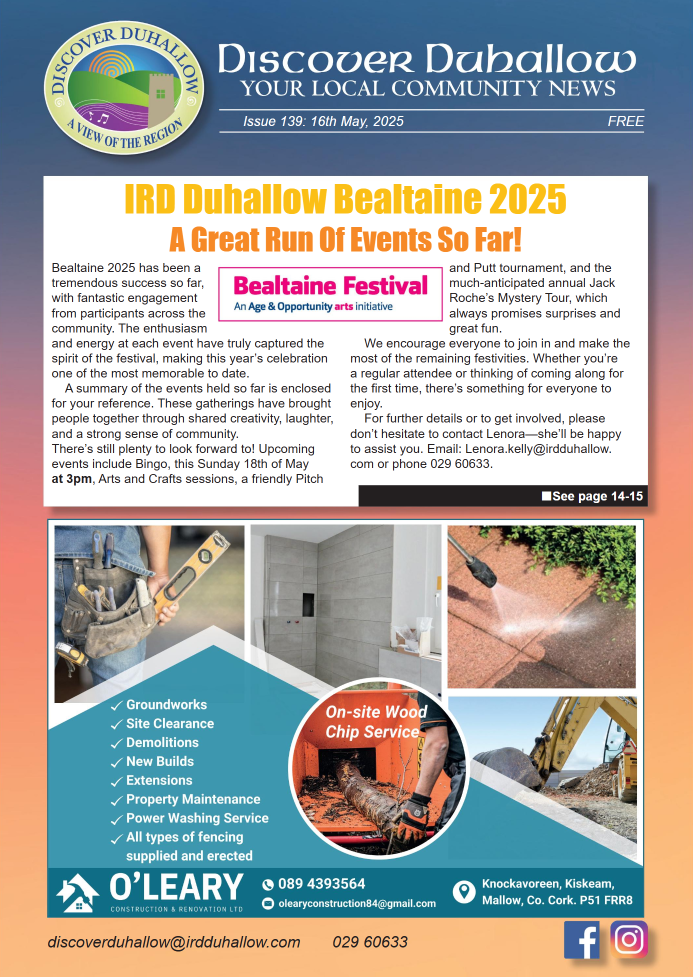 Welcome to IRD Duhallow